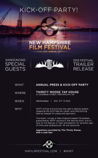 NHFF Press & Kick-Off Party at the Thirsty Moose Tap House: October 2 ...